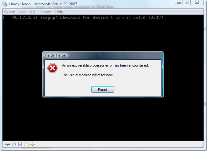 Problem with Microsoft Virtual PC 2007 on Ubuntu 8.04 Hardy Heron - Techyv.com